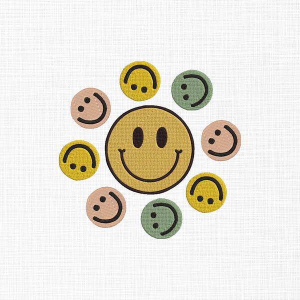 Face Embroidery Design - Etsy