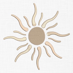 Sun Embroidery Design Boho Sun Embroidery Design Groovy Sun Embroidery ...