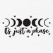 It's Just a Phase Embroidery Design Moon Phases Embroidery Design ...