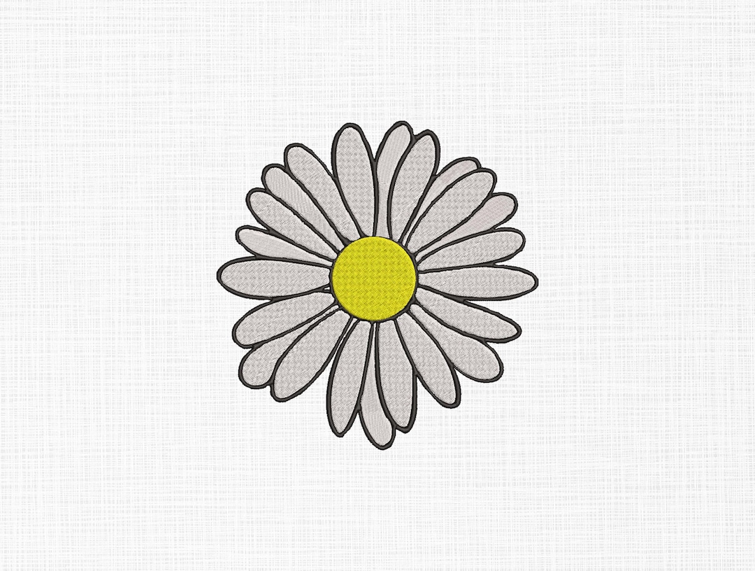 Daisy Flower Embroidery Design Daisy Embroidery Design Flower ...