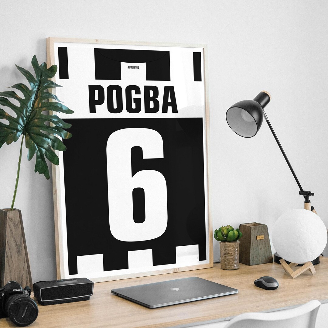 Paul Pogba Classic Football Shirt Poster Print | Football Wall Art ...