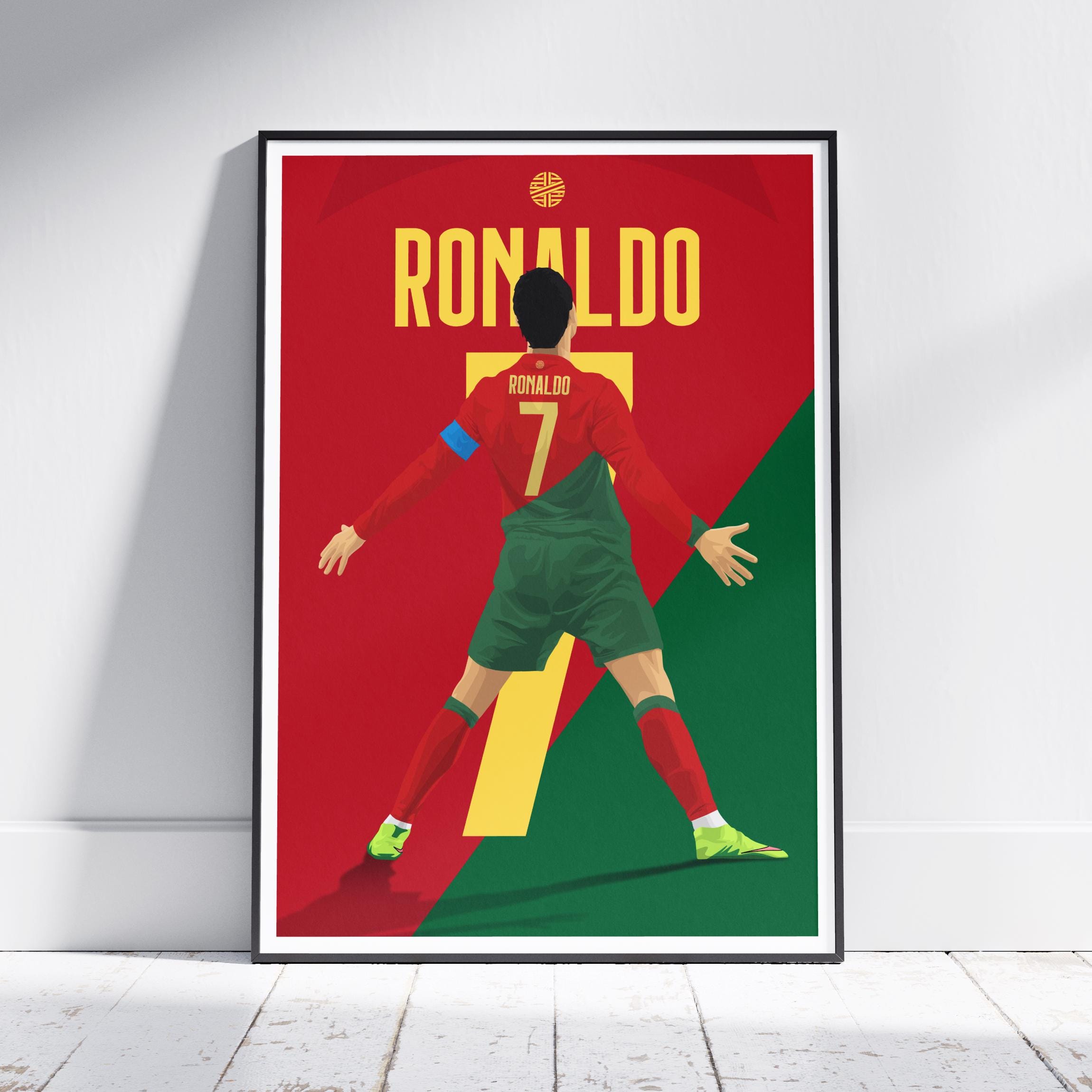 Cristiano Ronaldo Poster Portugal Siu | Football Wall Art | Soccer Fan ...