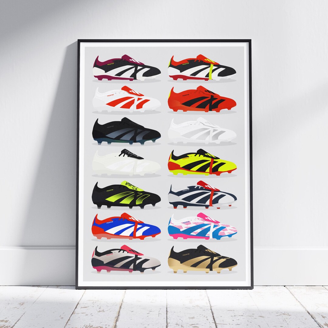 Predator Football Boot Poster Print, Football Fan Gift Idea, Soccer ...