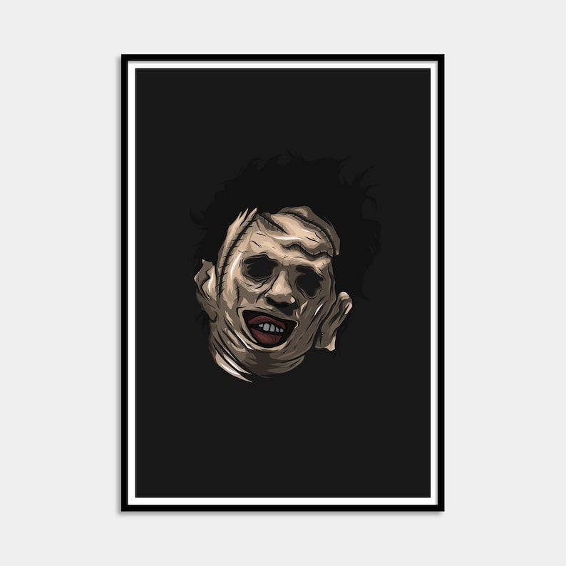 Horror Movie Halloween Art Print Leatherface Texas Chainsaw Massacre ...