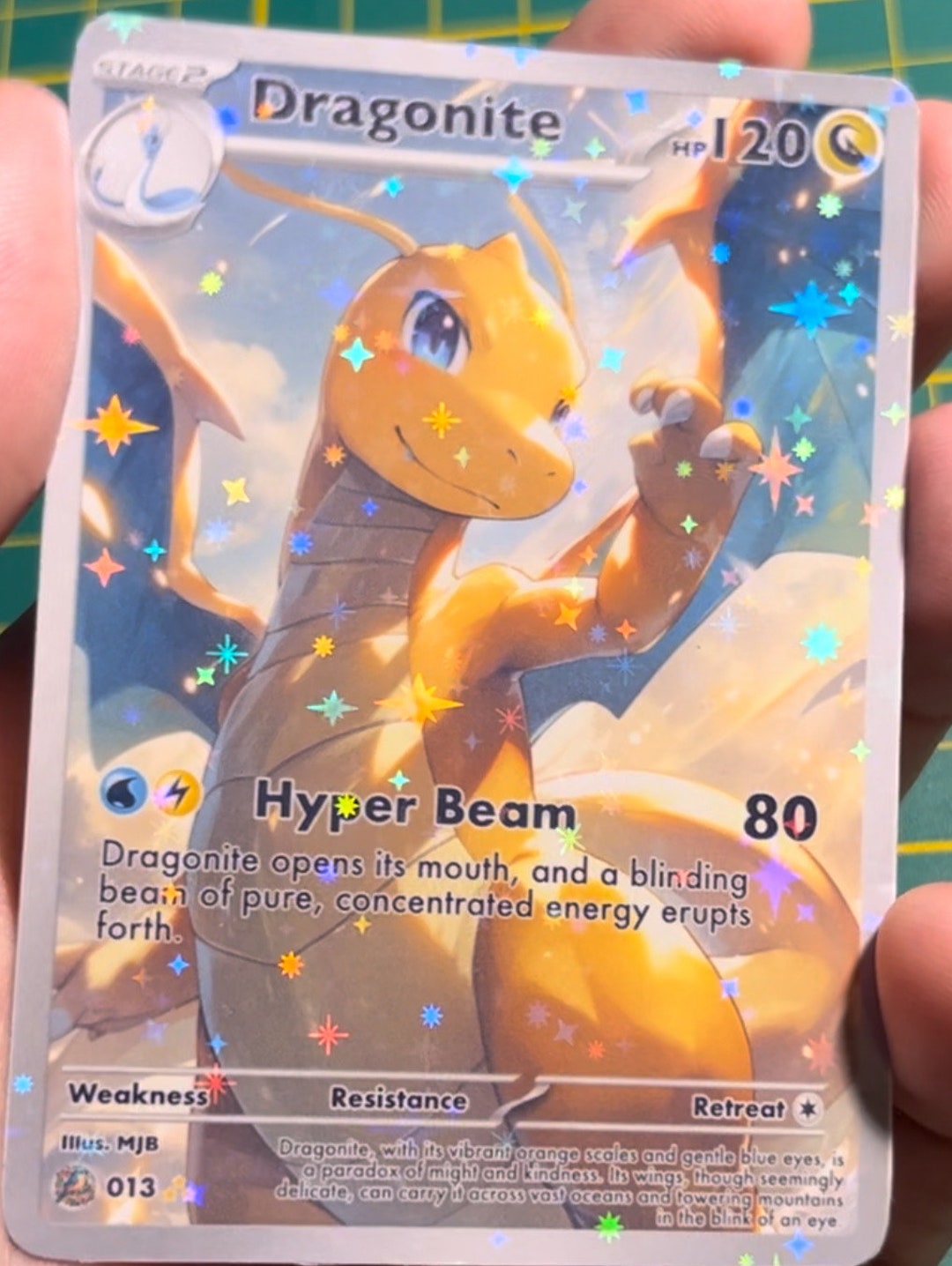 Custom Pokemoncard Dragonite - Etsy