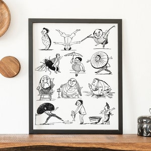 Edward Lear Characters Collection - Instant Download Digital Print - Etsy