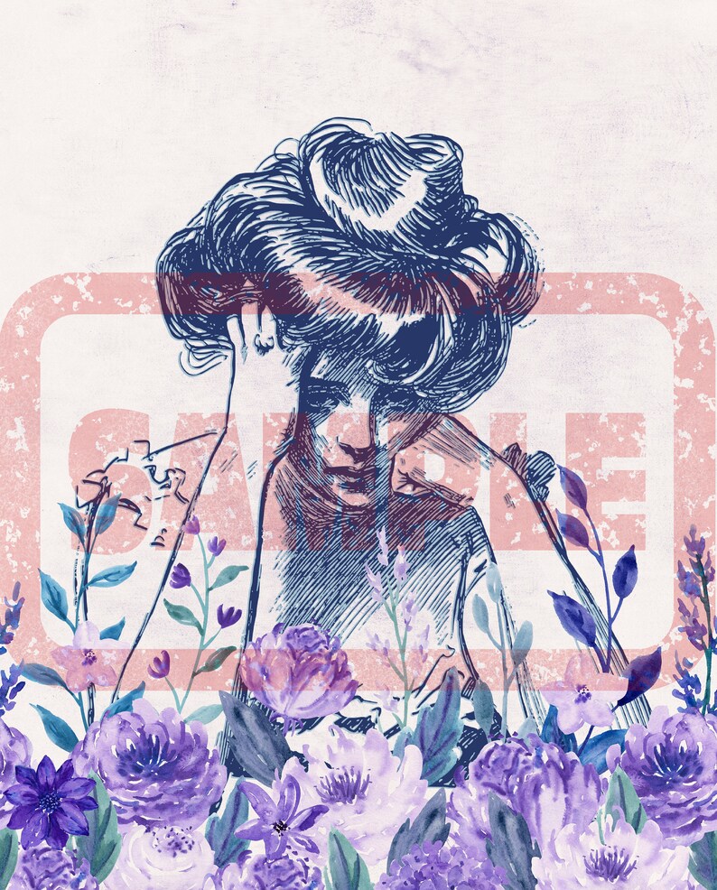 Melancholy in the Garden - Instant Download Digital Print - Etsy