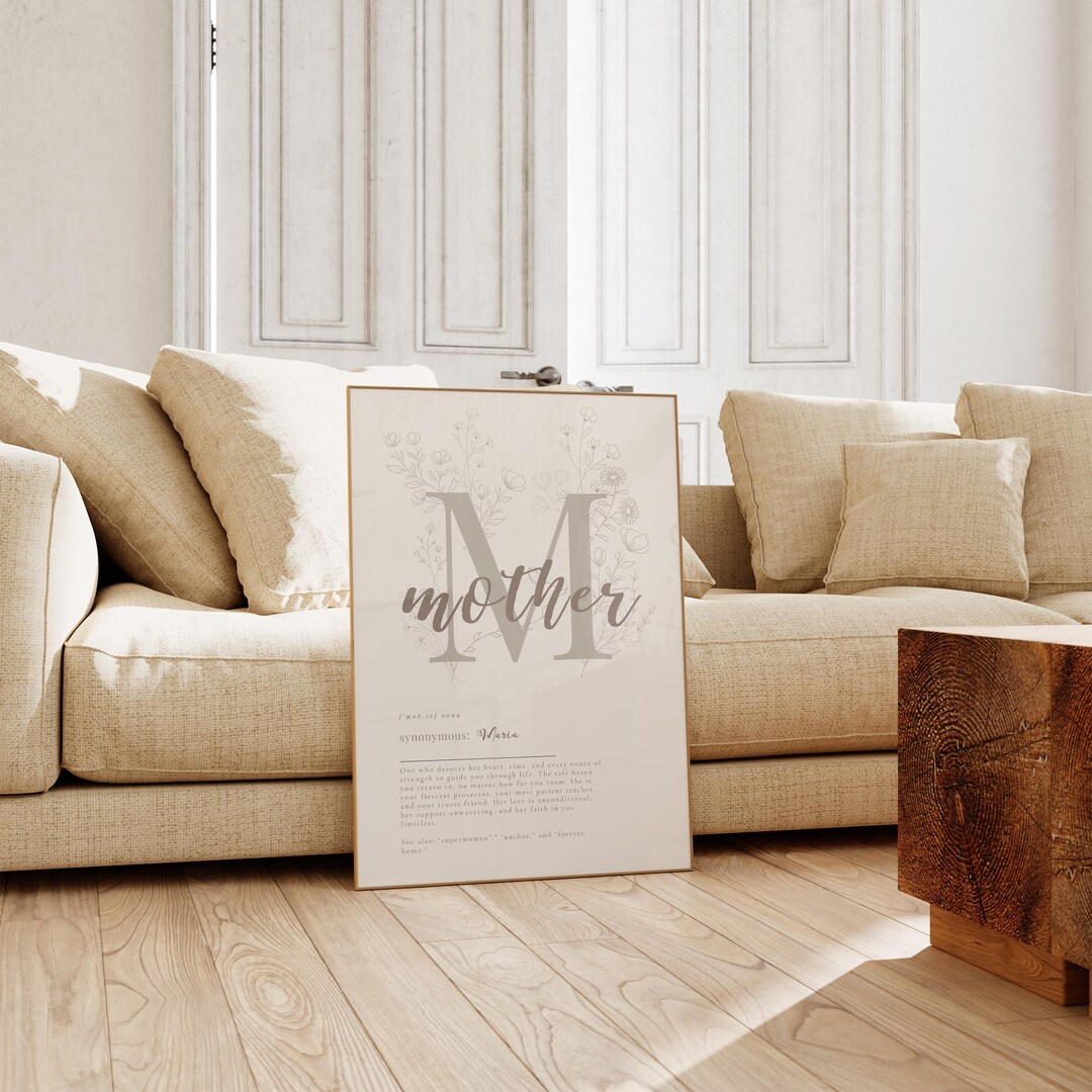 Personalized Mother Definition Print- Wall Art for Mothers Day or Mom ...