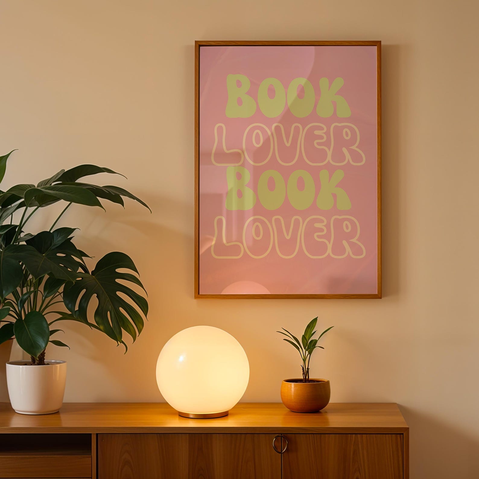 Book Lover Poster, Preppy Book Club Print as Book Lover Gift, Aesthetic ...