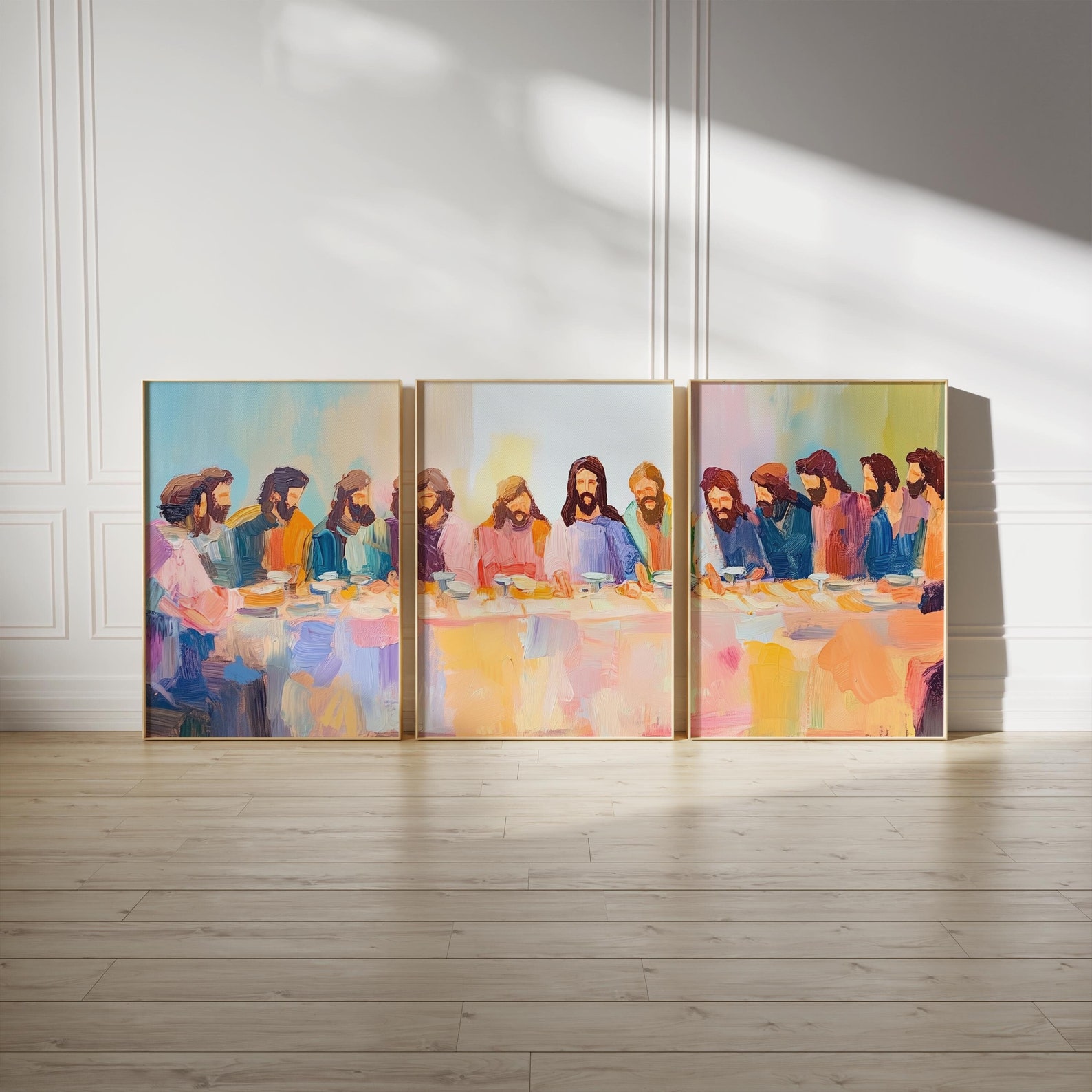 The Last Supper Poster Set – Modern Christian Poster, Set of 3 ...