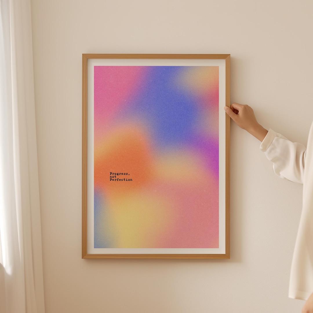 Colorful Aura Quote Wall Art-trendy Spiritual Mainfest Print for ...