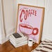 Pink Espresso Print–trendy Coffee Lover Wall Art for Kitchen Room Decor ...
