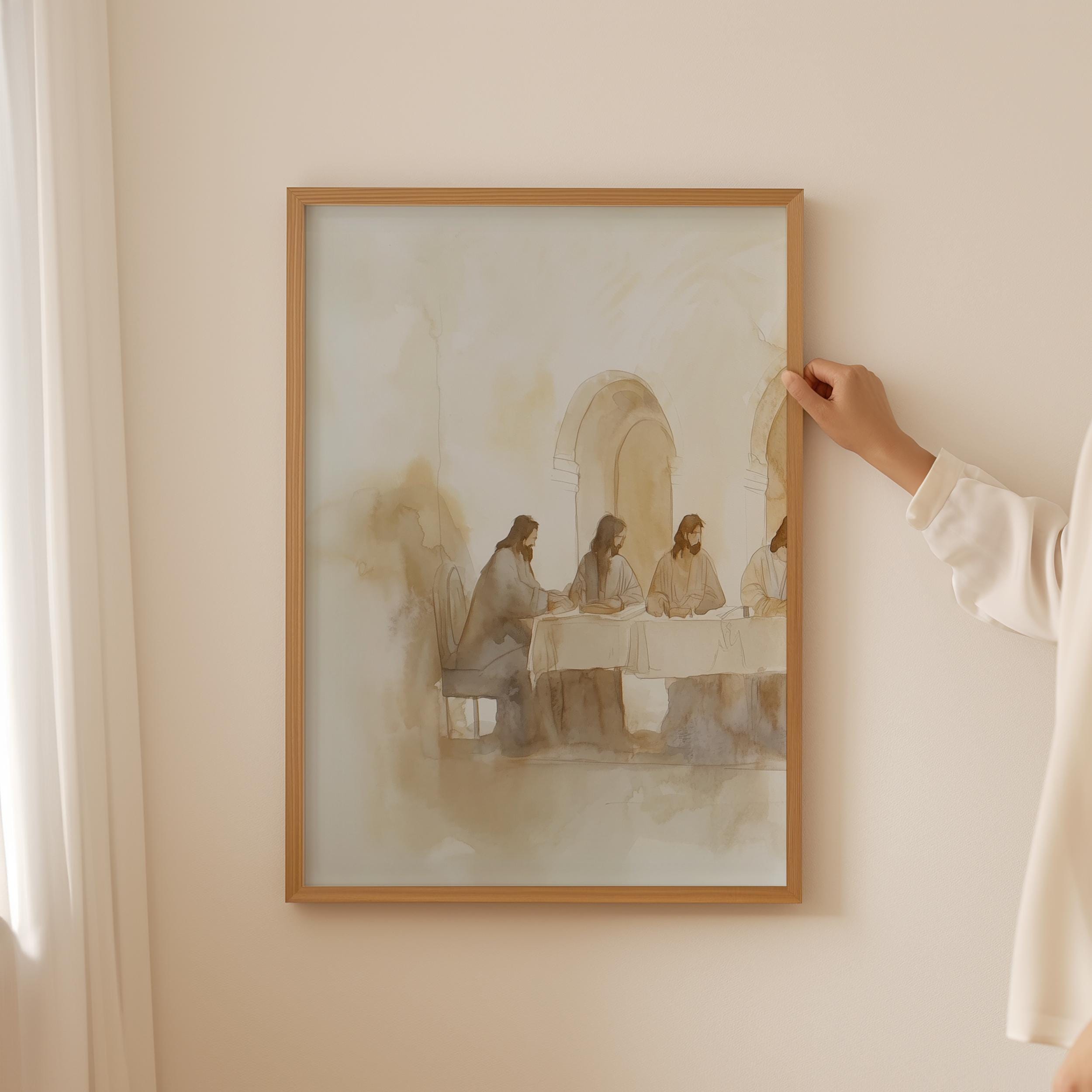 The Last Supper Poster Set – Modern Christian Poster, Set of 3 Prints ...