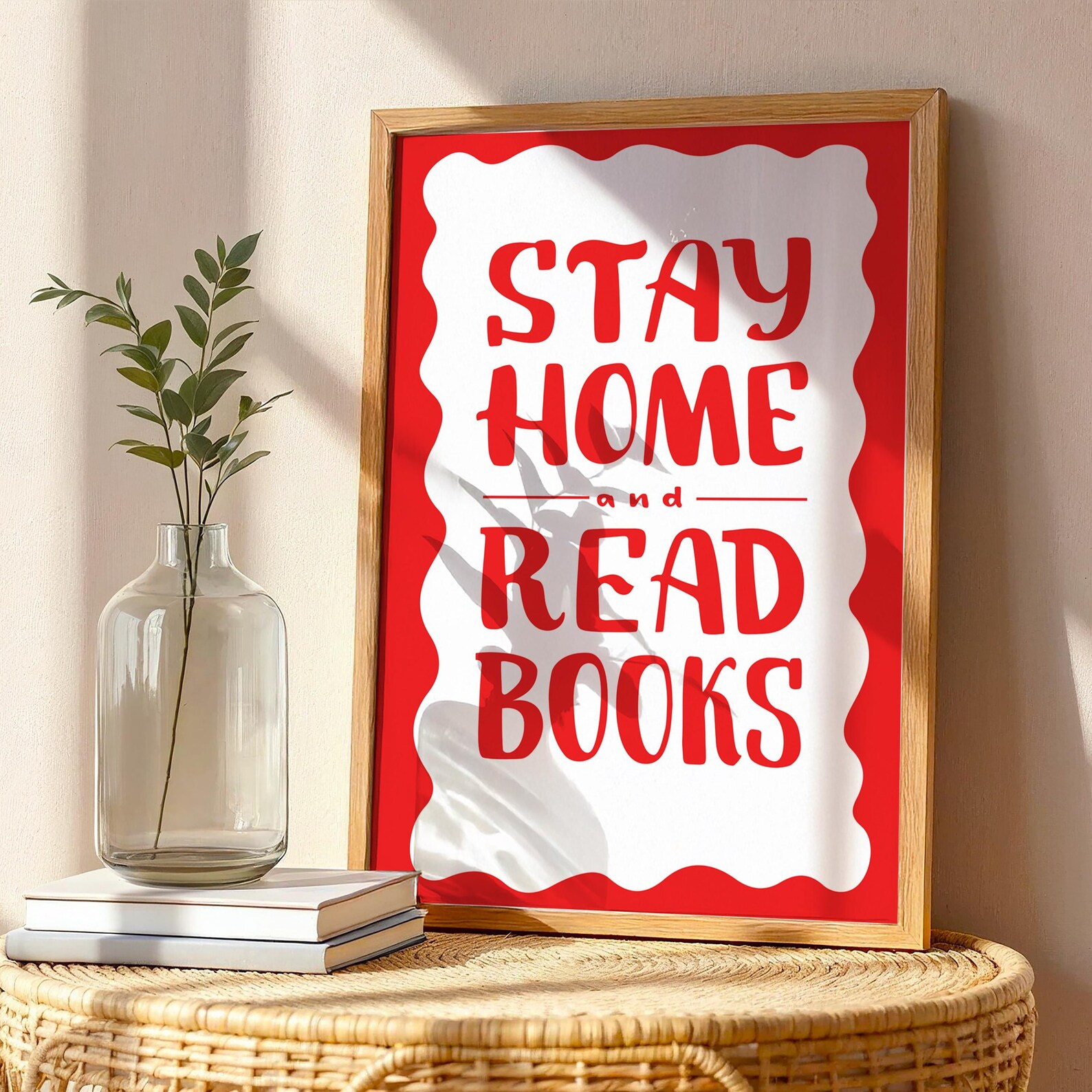 Bookstagram Poster, Preppy Book Club Print as Book Lover Gift ...