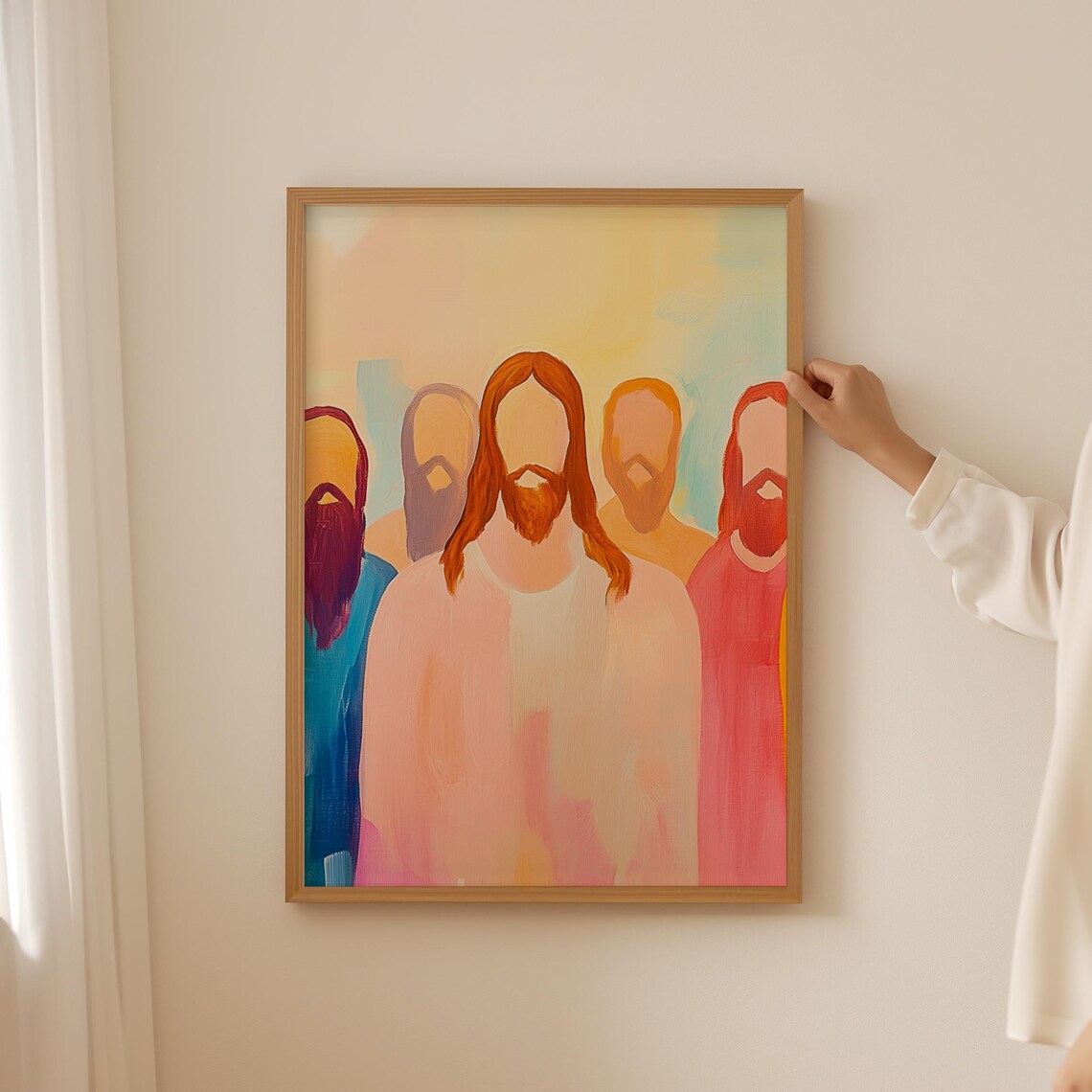 Modern the Last Supper Poster Set – Christian Wall Art, Set of 3 ...