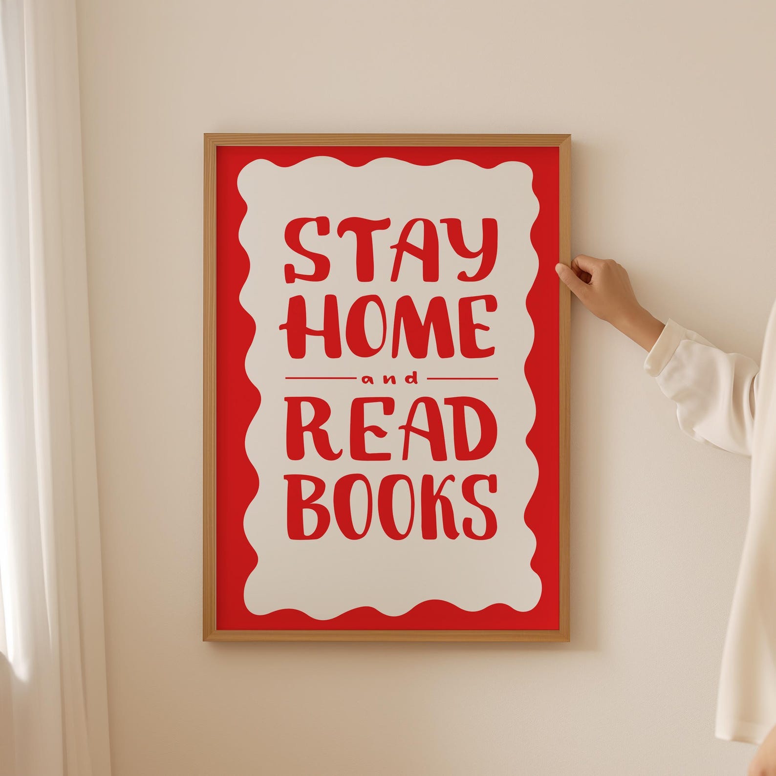Bookstagram Poster, Preppy Book Club Print as Book Lover Gift ...