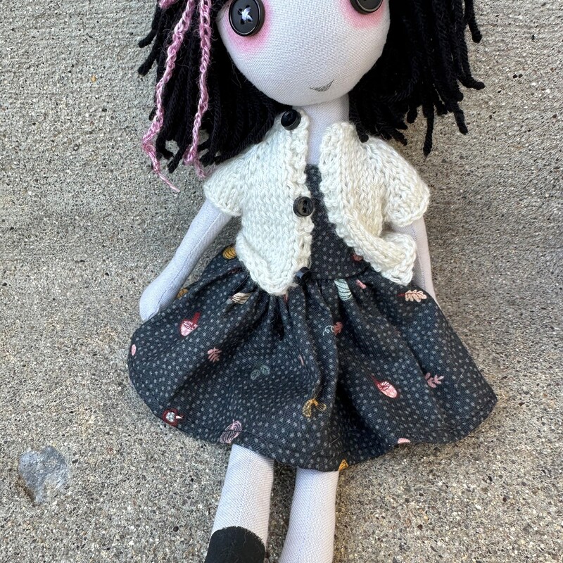 Button Eye Doll - Etsy