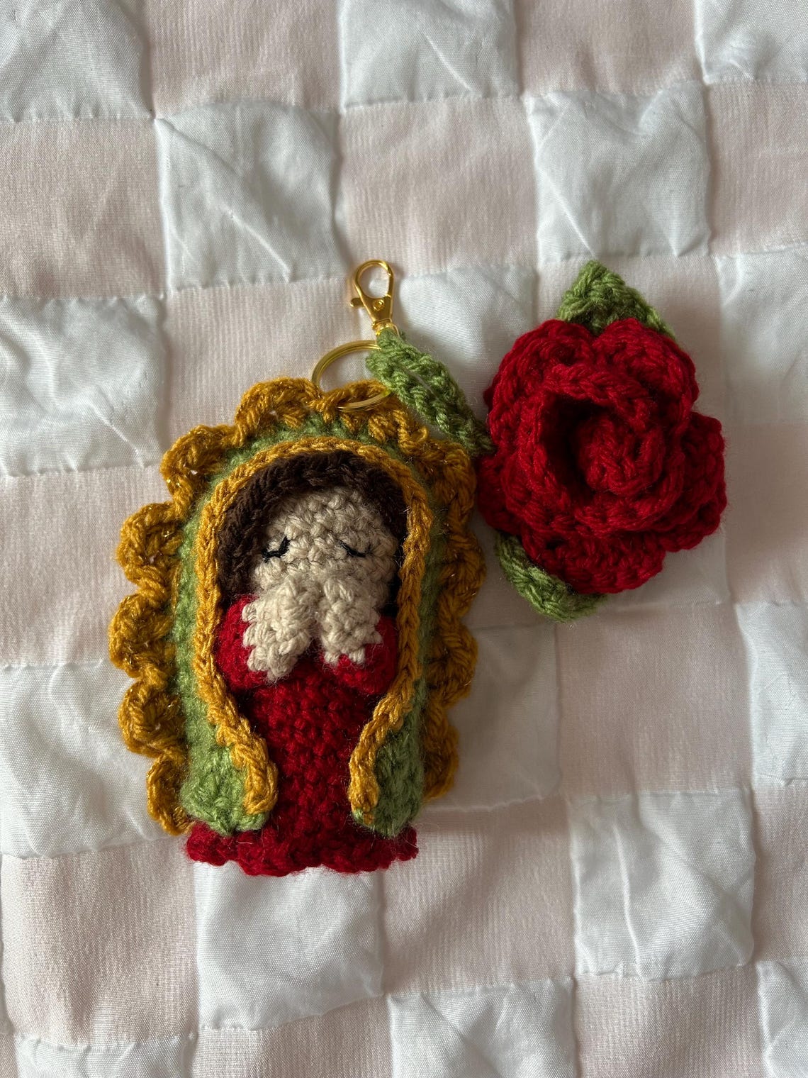 Virgin Mary Keychain - Etsy