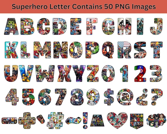 Superhero Alphabet Font