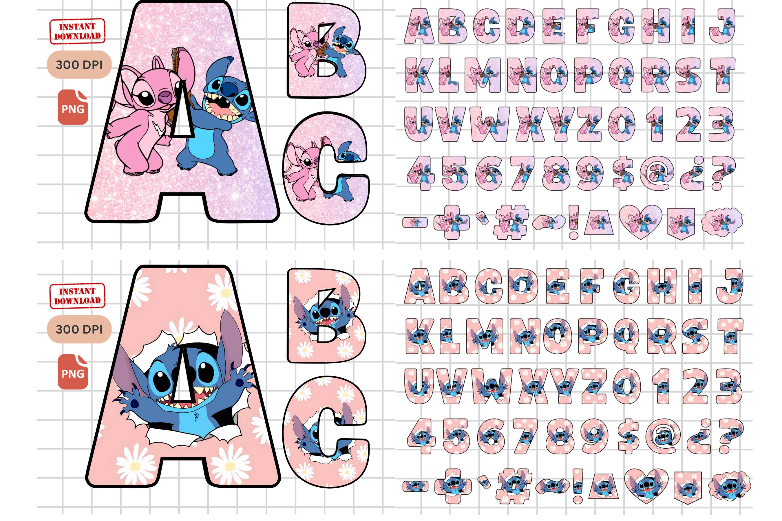 Stitch Alphabet PNG: Letters, Numbers, Symbols (digital Download) - Etsy