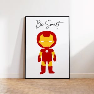 Set of 6 Prints Superheroes Affirmations Digital Posters, Boy Bedroom ...