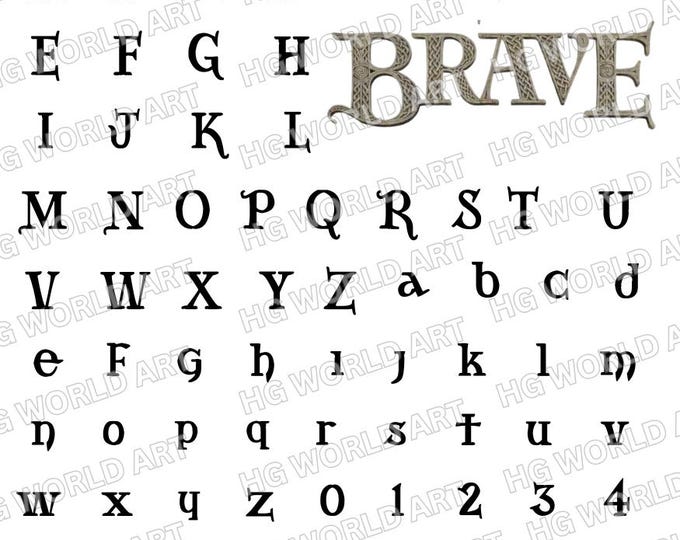 Brave Font, Brave Svg, Brave Font Svg, Brave Font Cricut, Brave Font ...