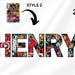 Personalized NAME Word Art Print Superhero Character Posters Digital ...
