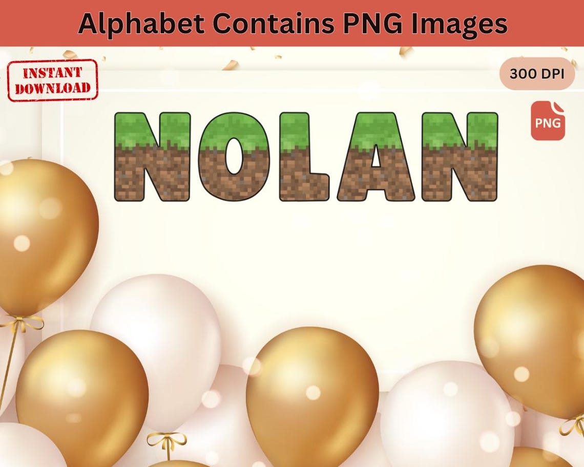 Block Alphabets Letters PNG - Block Letters Png - Block Birthday Banner ...