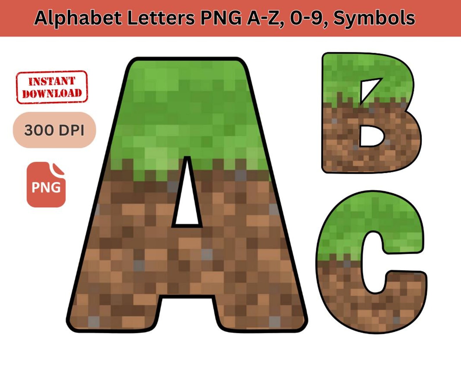 Block Alphabets Letters PNG - Block Letters Png - Block Birthday Banner ...