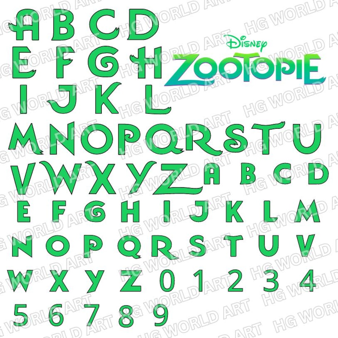Zootopia Font, Zootopia Svg, Zootopia Font Svg, Zootopia Font Cricut ...