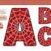 Spider Font Png, Spider Alphabet Png, Spider Font, Spider Web Font ...
