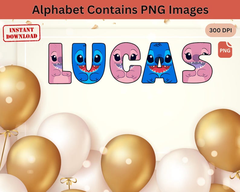 Stitch Alphabet PNG: Letters, Numbers, Symbols (digital Download) - Etsy