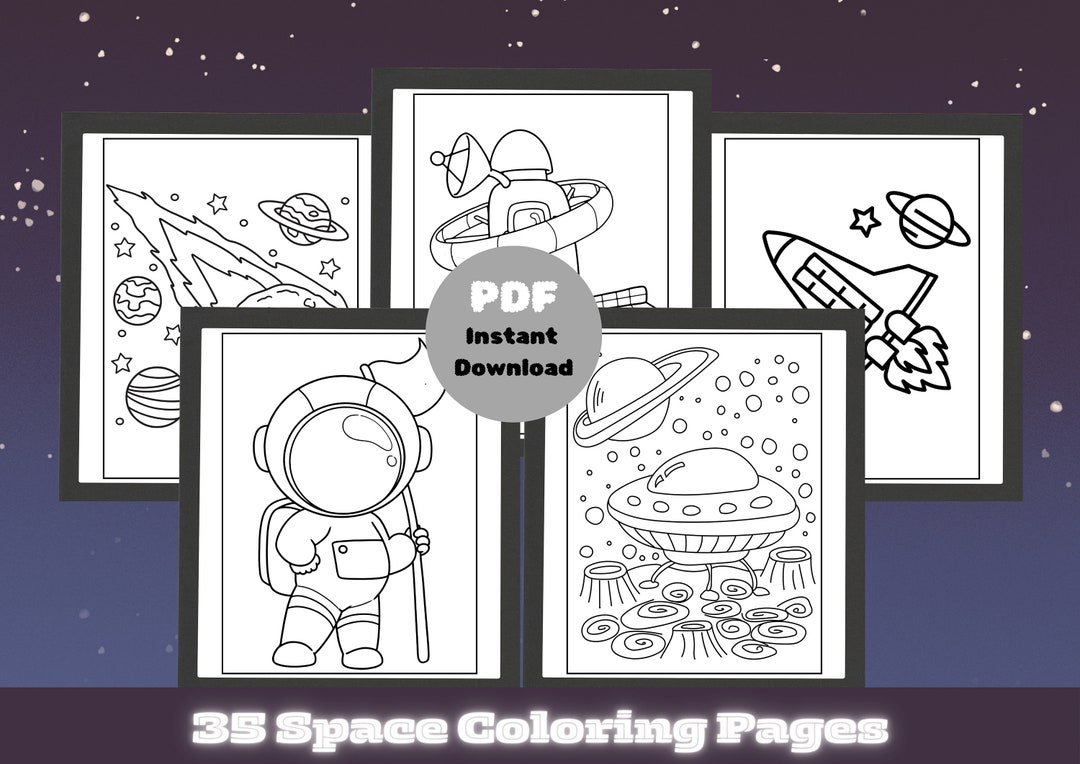 35 Outer Space Coloring Pages for Kids, Planets Coloring Pages ...