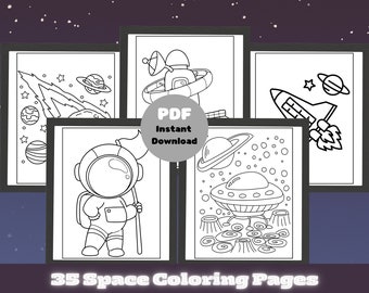 Outer Space Coloring Pages for Kids, Astronaut Coloring Pages, Planets ...