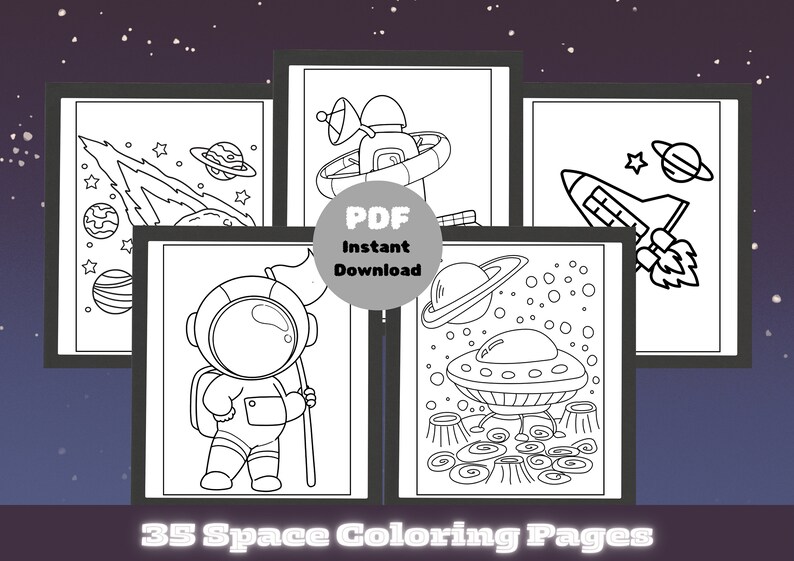 35 Outer Space Coloring Pages for Kids, Planets Coloring Pages ...