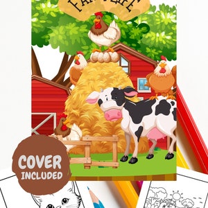 30 Farm Coloring Pages Farm Coloring Book for Children Farm Coloring ...