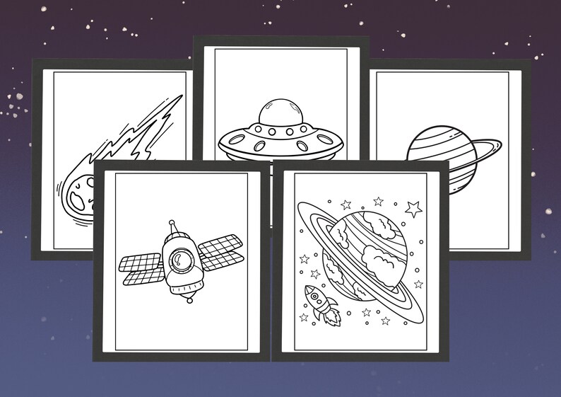 35 Outer Space Coloring Pages for Kids, Planets Coloring Pages ...
