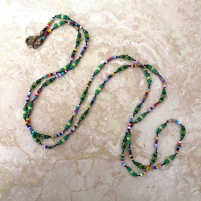 Seed Bead Necklace - Etsy