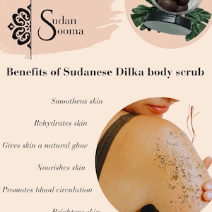 Dilka Traditional Sudanese Body Scrub – Exfoliating Dilka for Smooth ...