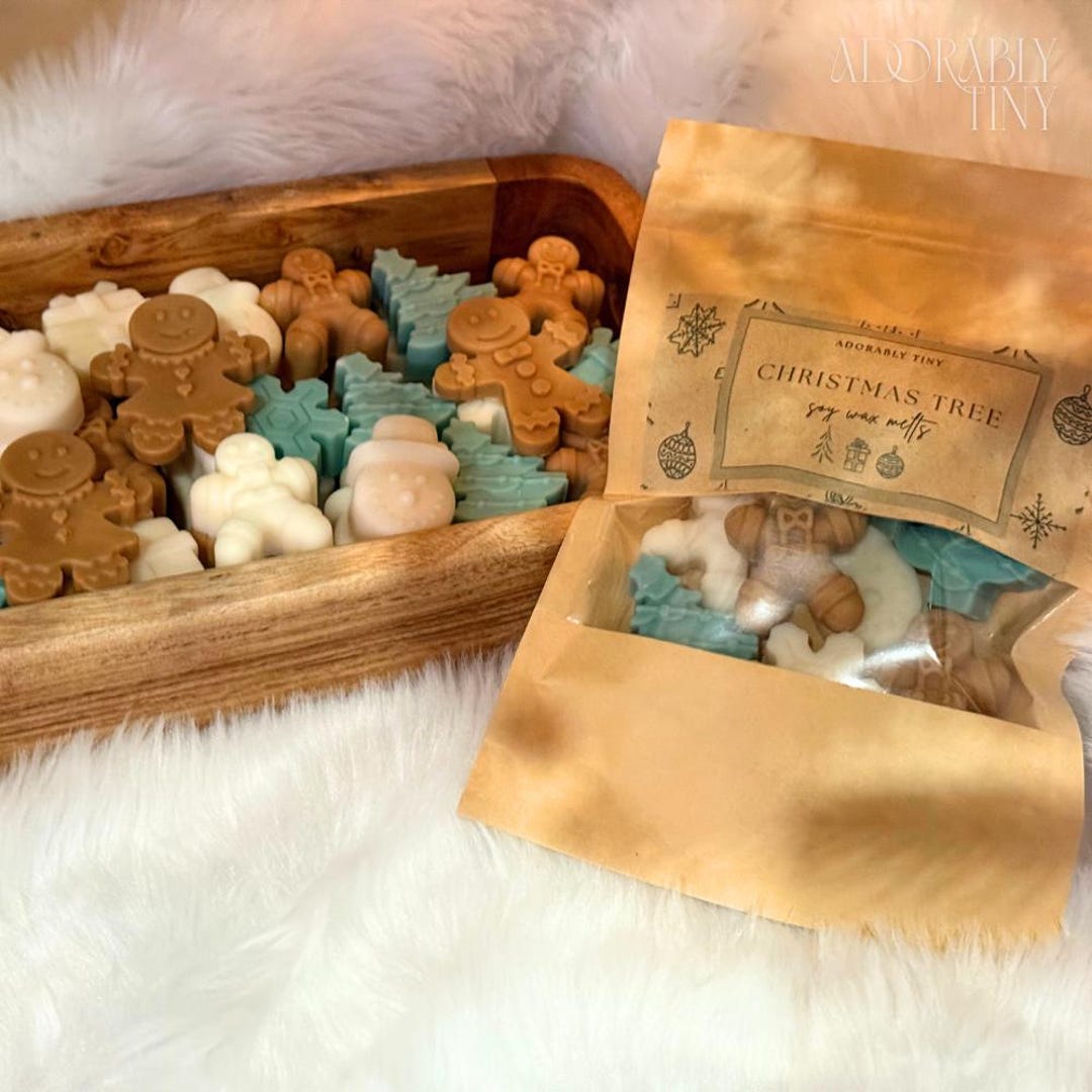 Cozy Christmas Soy Wax Melts | Gingerbread & Evergreen | Holiday ...