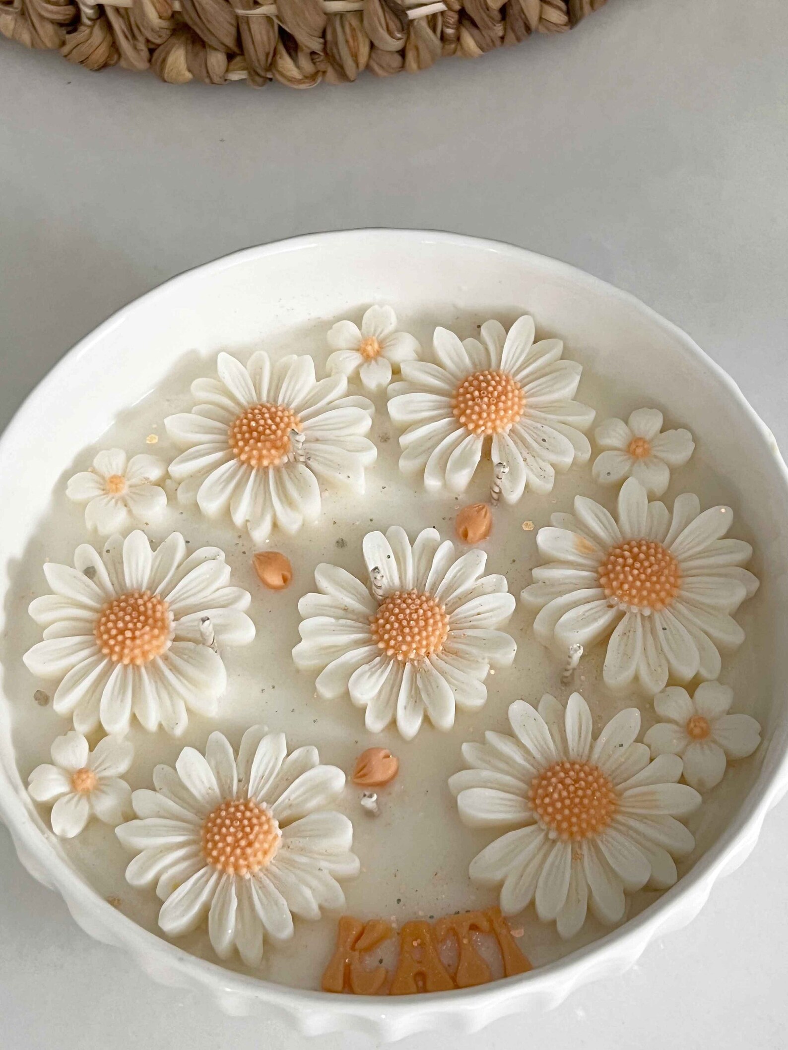 Personalized Extra Large Ceramic Candle 6 Wick Candle 28 Oz Natural Soy ...