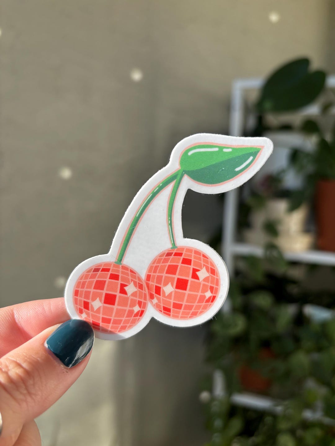 Disco Cherry: Party Fruit, Laptop Sticker, Girly Cute Sticker, Pretty ...