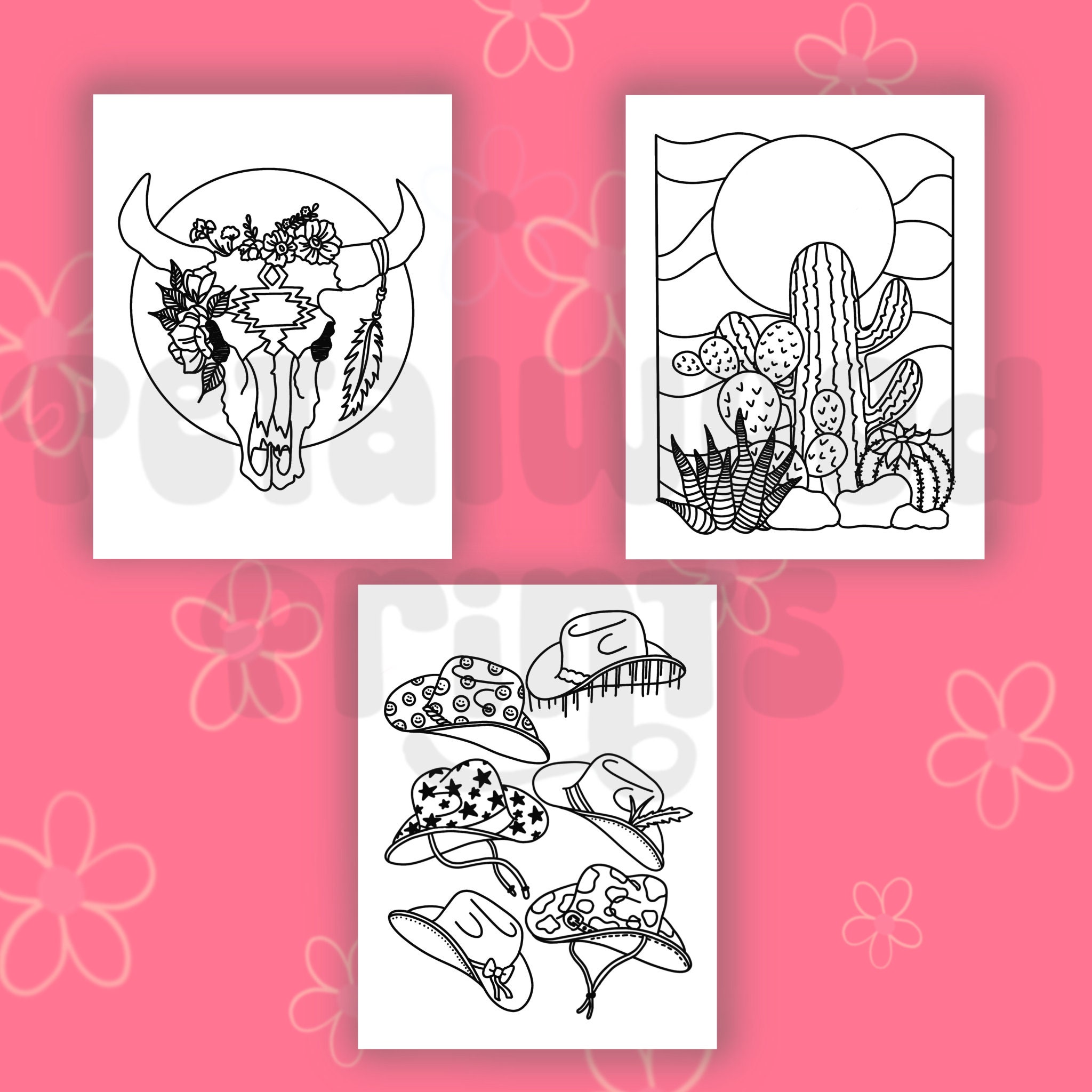 Giddy Up: Cute and Fun Cowgirl Coloring Pages, Easy to Color Worksheets ...