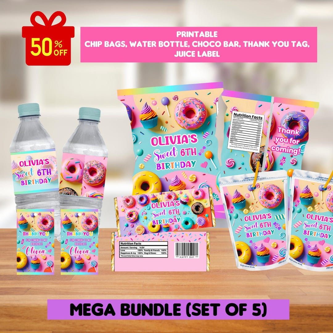 Sweets Candy Birthday Bundle, Sweets Candy Bundle, Sweets Candy Party ...
