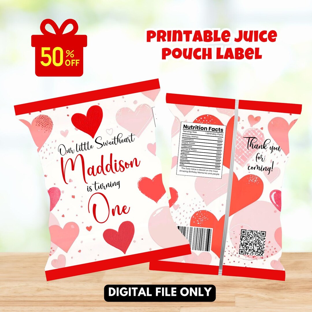 Printable Valentine's Day Chip Bags , Valentines Day Chip Bag Template ...