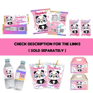 Editable Panda Chocolate Bar Wrapper Label Template, Wild One Chocolate ...