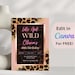 Pink Leopard Invitation, Editable Lets Get Wild Party Invitation ...