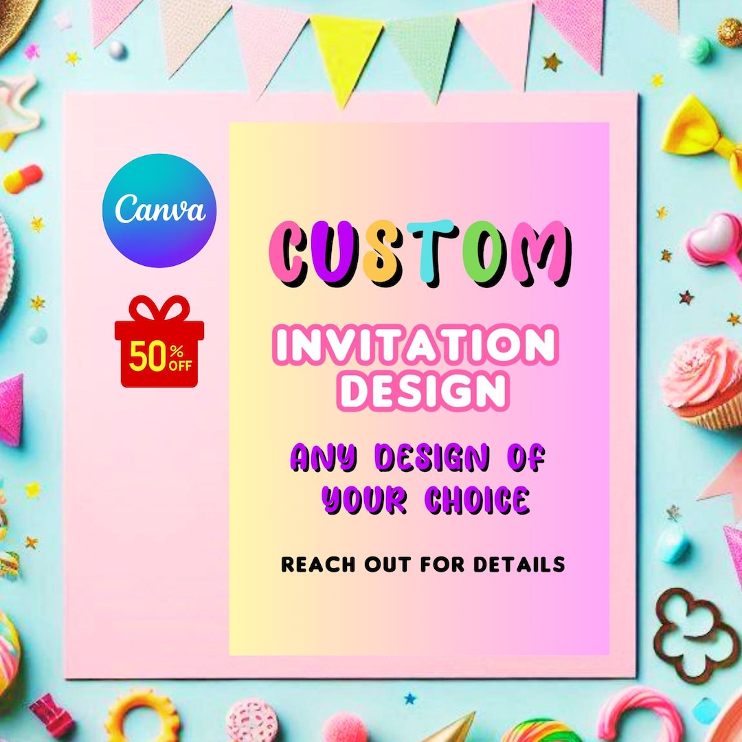 Custom Made Birthday Invitation, Any Character You Like Custom Made, Pm ...