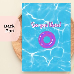 Editable Pool Party Birthday Invitation, Aphmau Birthday Invitation ...