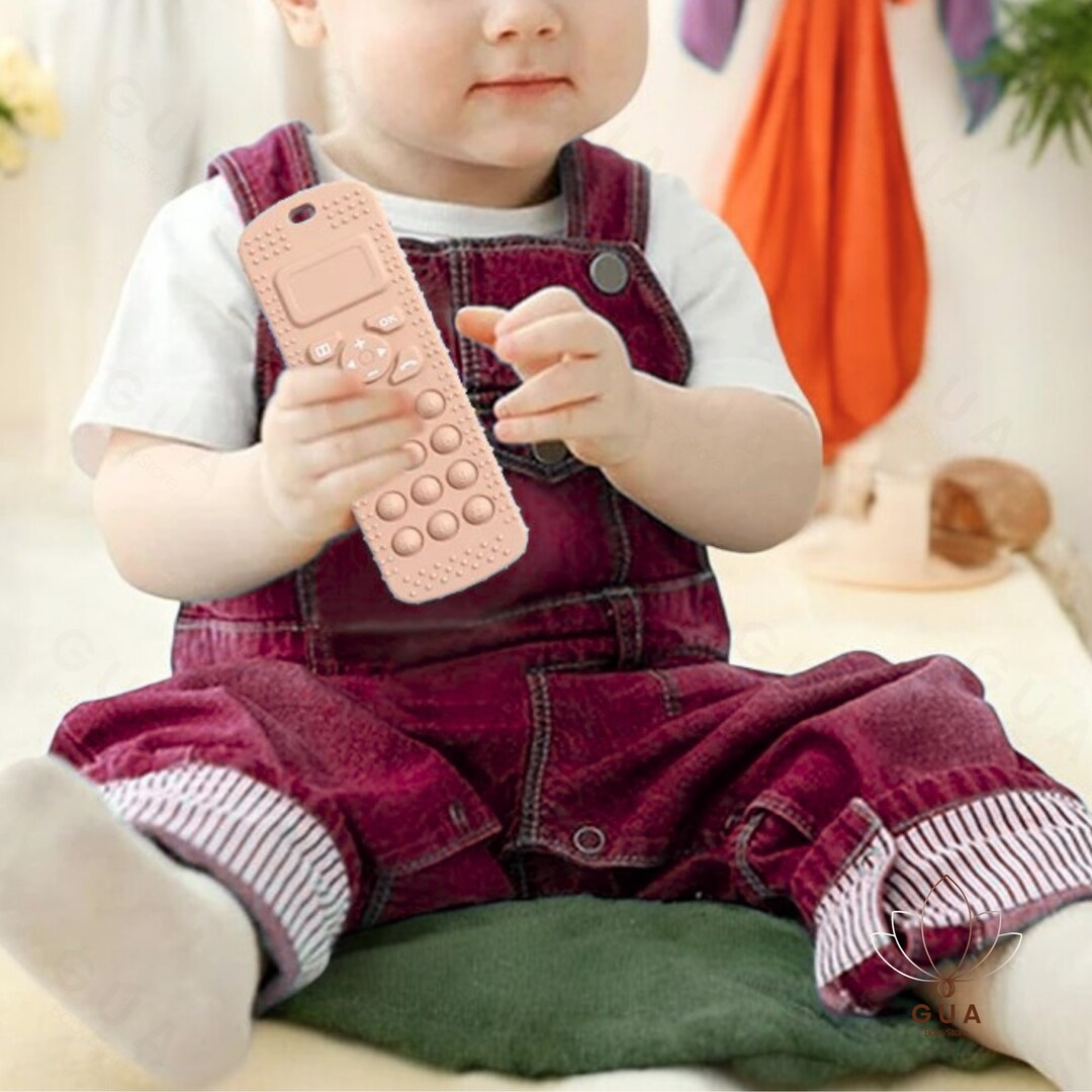 Food Grade Silicone TV Remote Control Shape Teethers Bebe Teething Toy ...